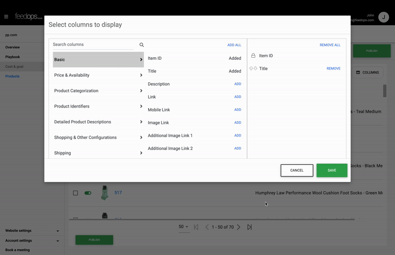 Manually Adding Product Types to Your Feed
